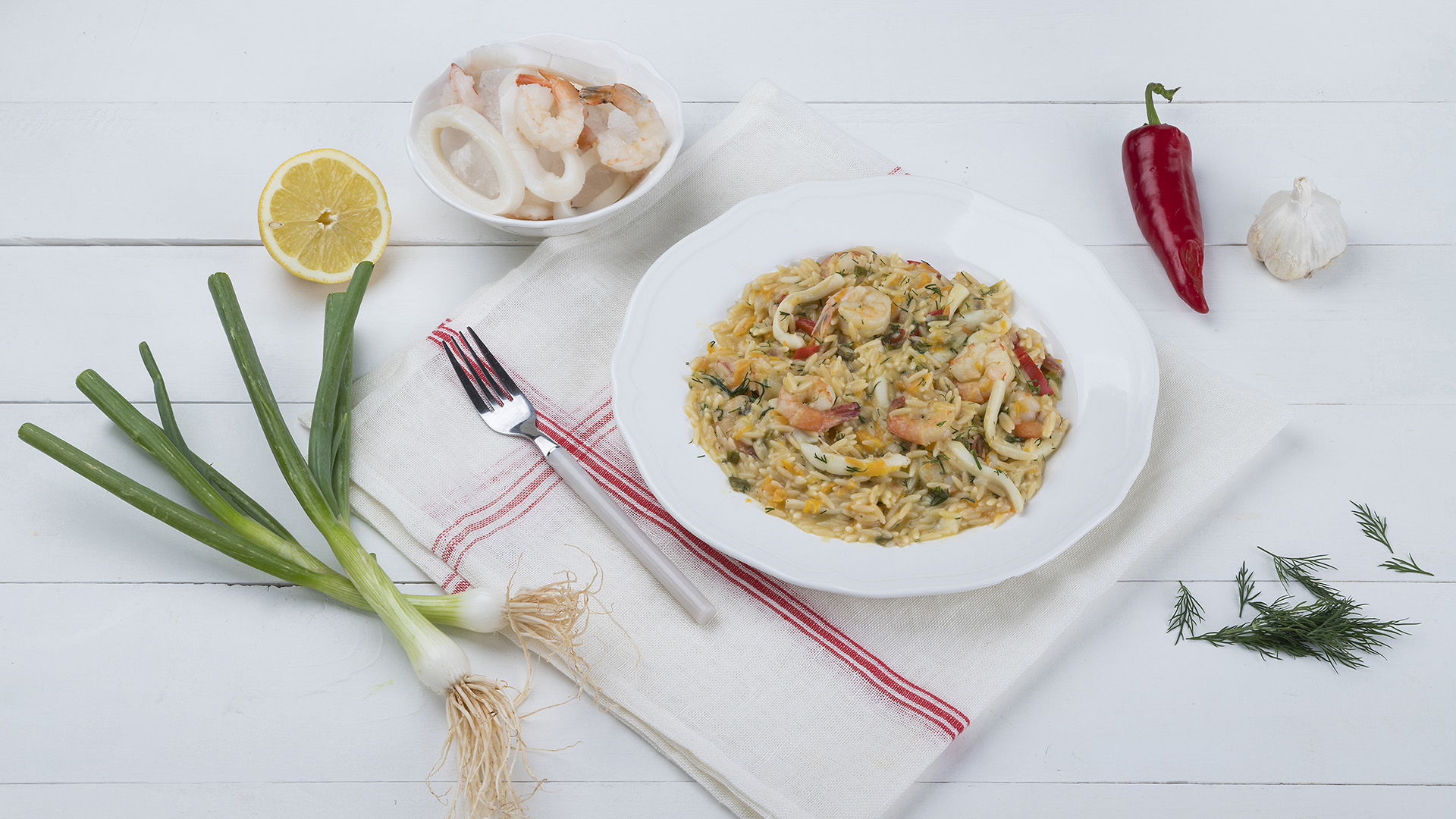 Kritharoto with seafood and white wine | MISKO