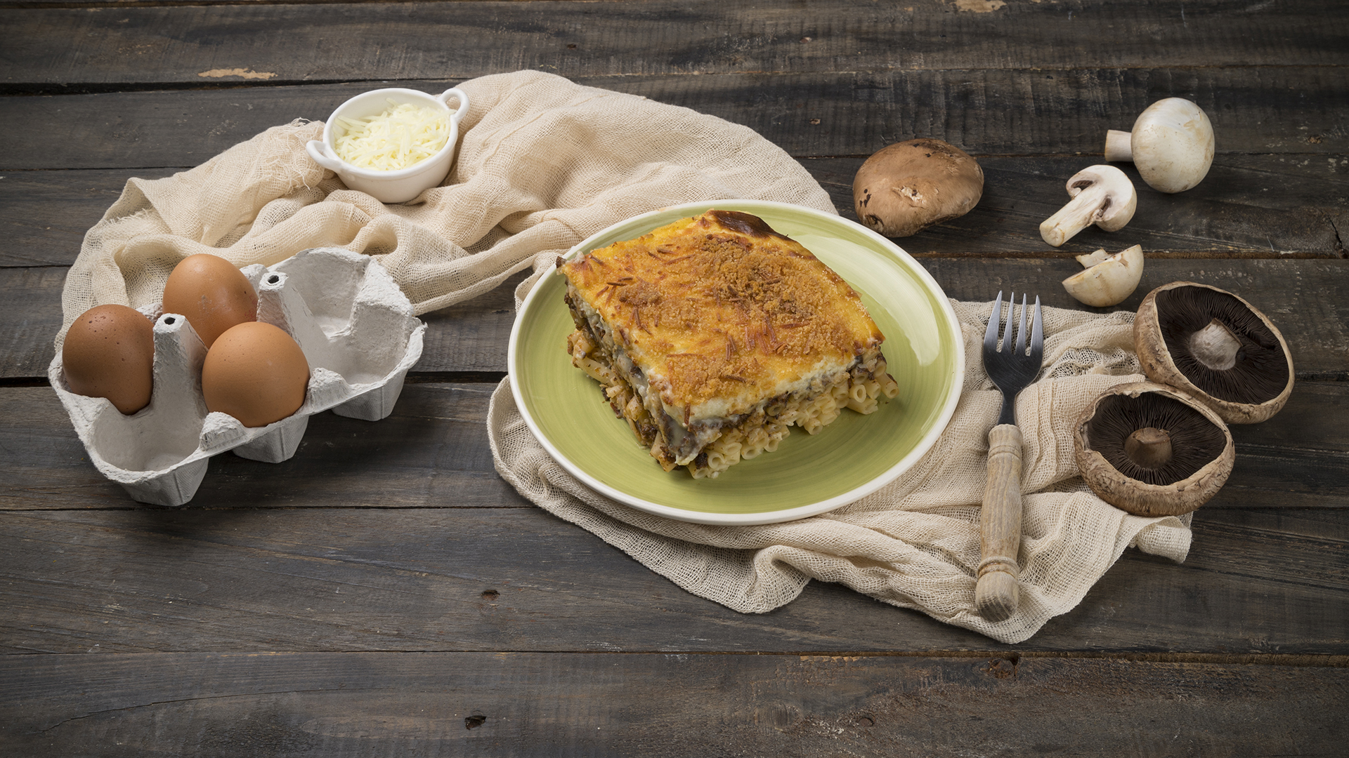 Pastitsio with minced mushrooms | MISKO